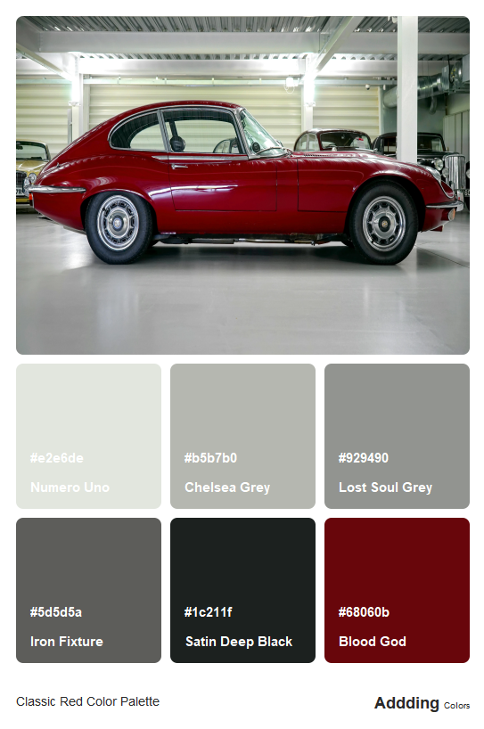 Retro Red Color Schemes