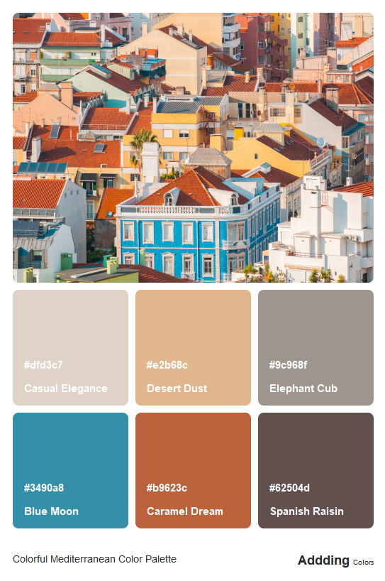 Mediterranean Color Palette Mediterranean Colour Mediterranean Color