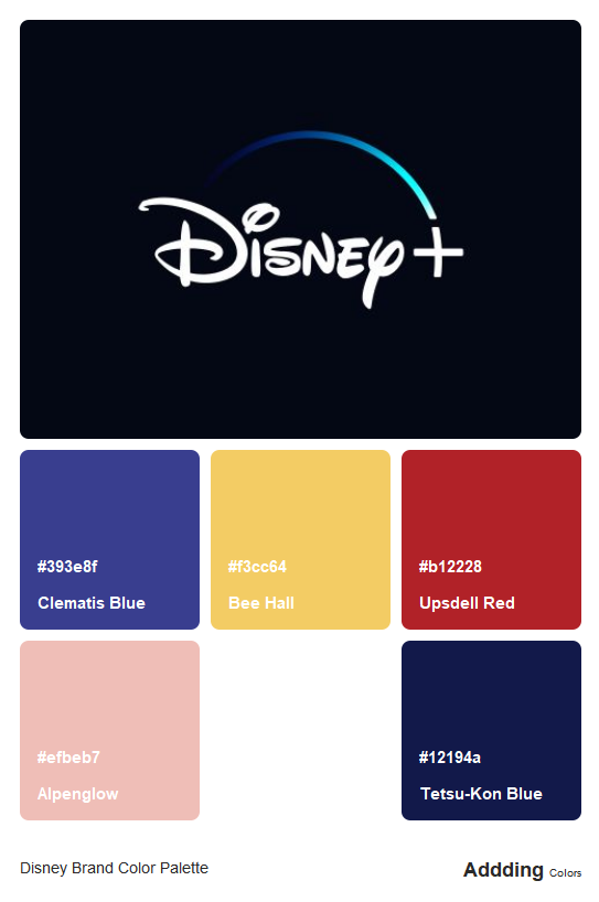 Disney Colour Scheme