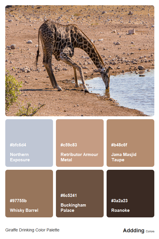 Giraffe Colour Palette