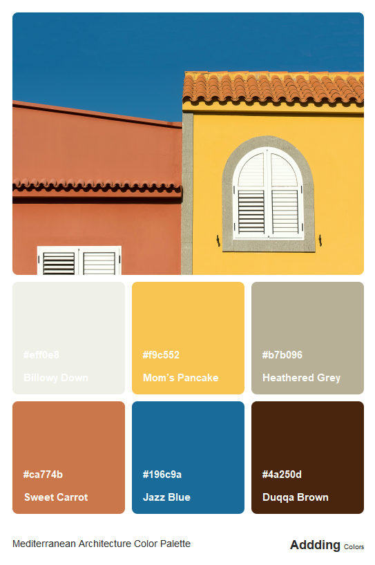 Mediterranean Palette Html Colors
