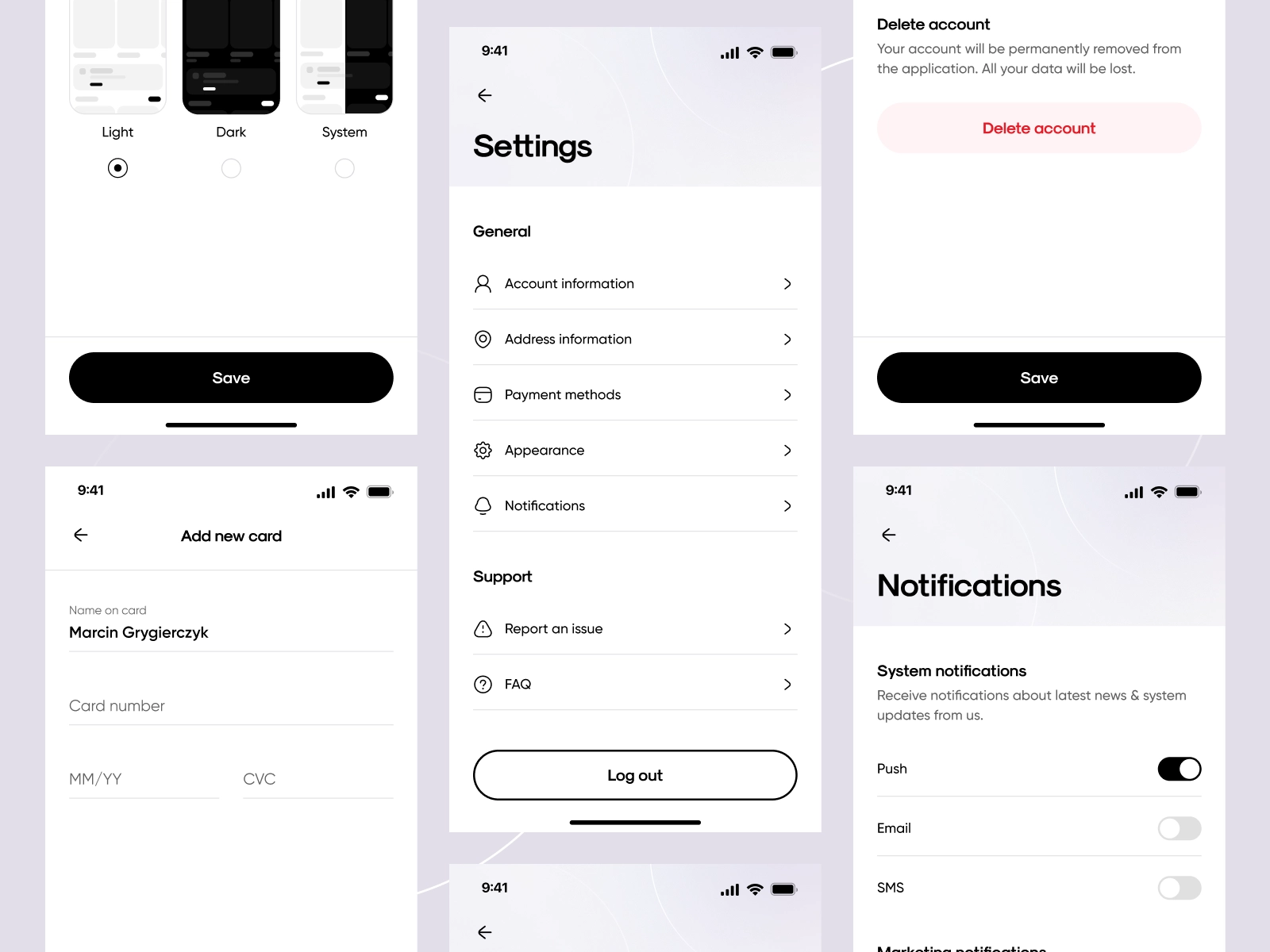 App Settings Color Palette Combinations And Schemes Octet Design Labs