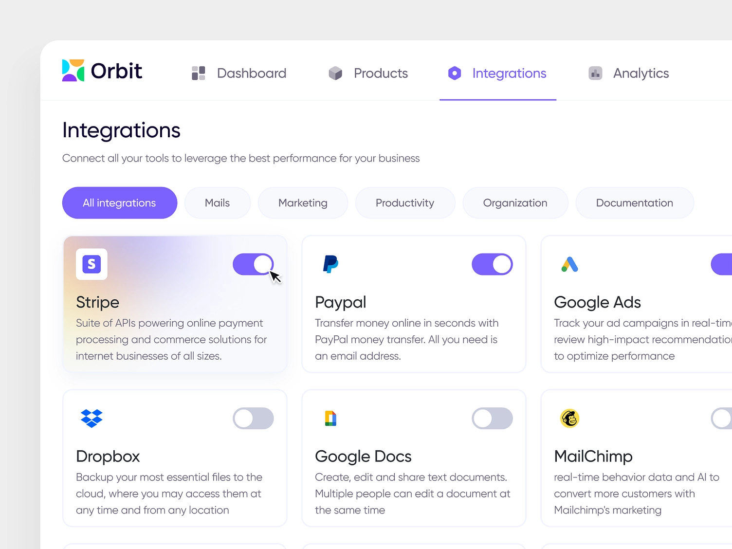 Dashboard toggles Color Palette, Combinations & Schemes | Octet Design Labs