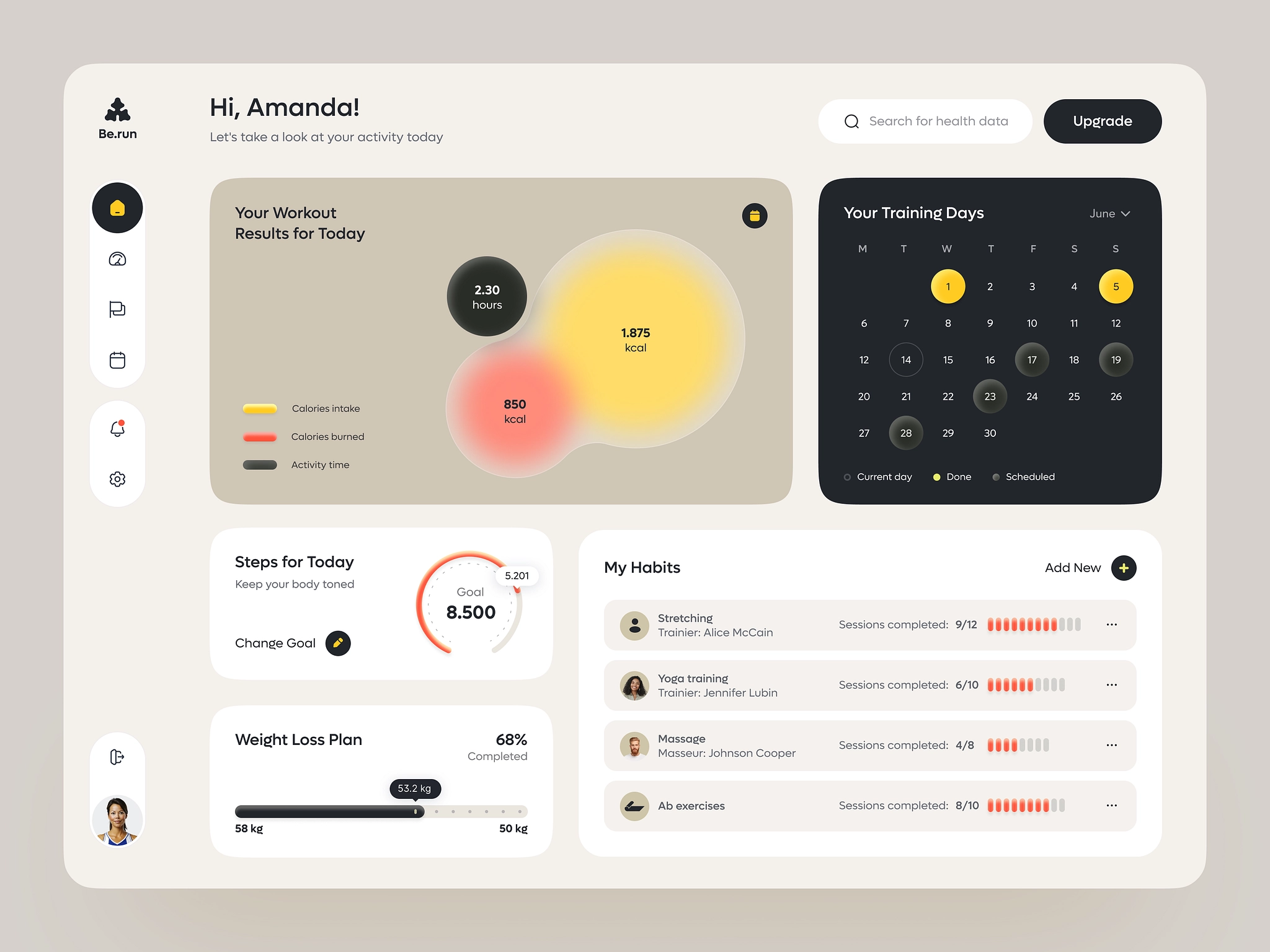 Fitness data Color Palette, Combinations & Schemes | Octet Design Labs