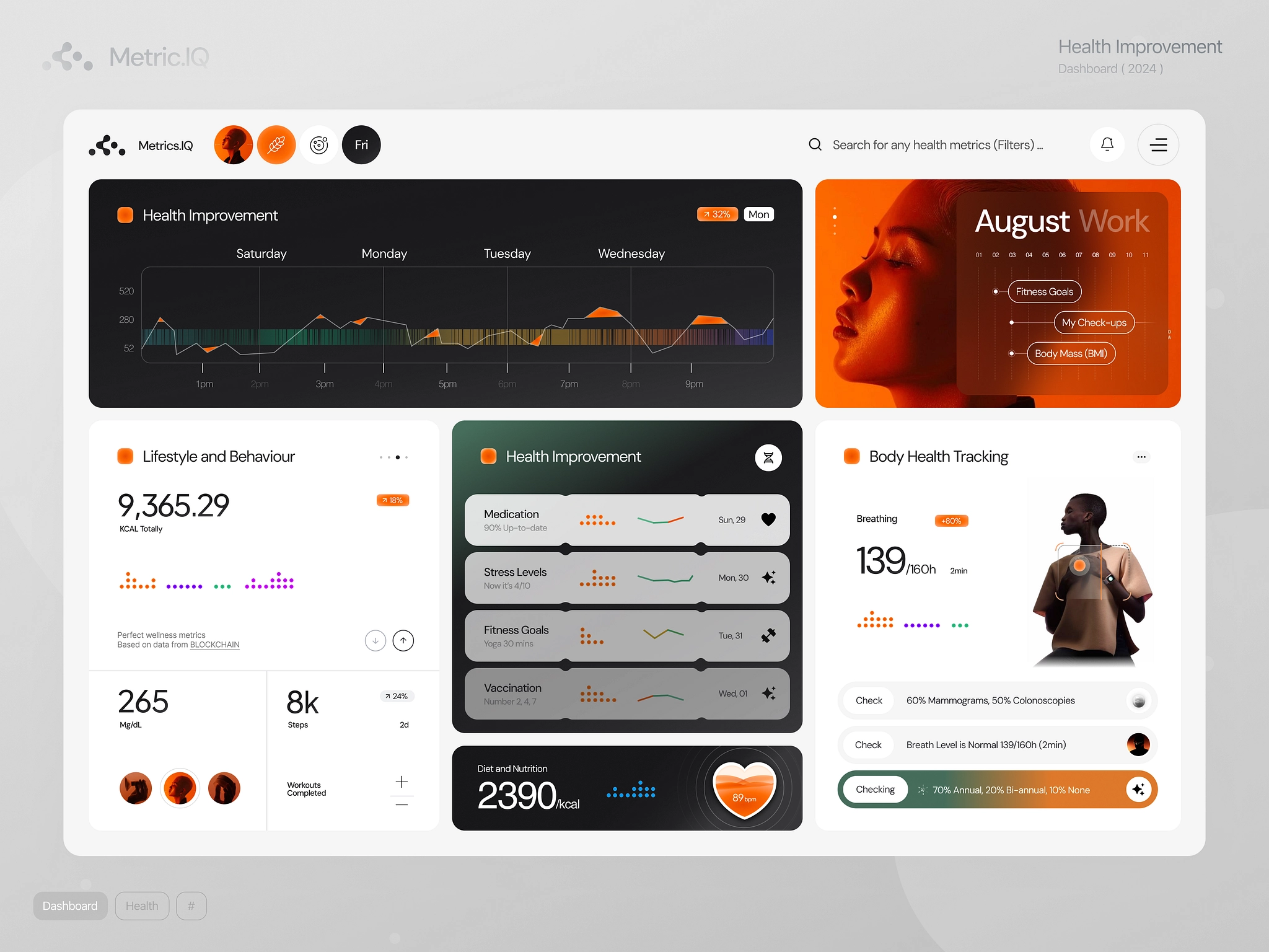 Fitness tracker Color Palette, Combinations & Schemes | Octet Design Labs