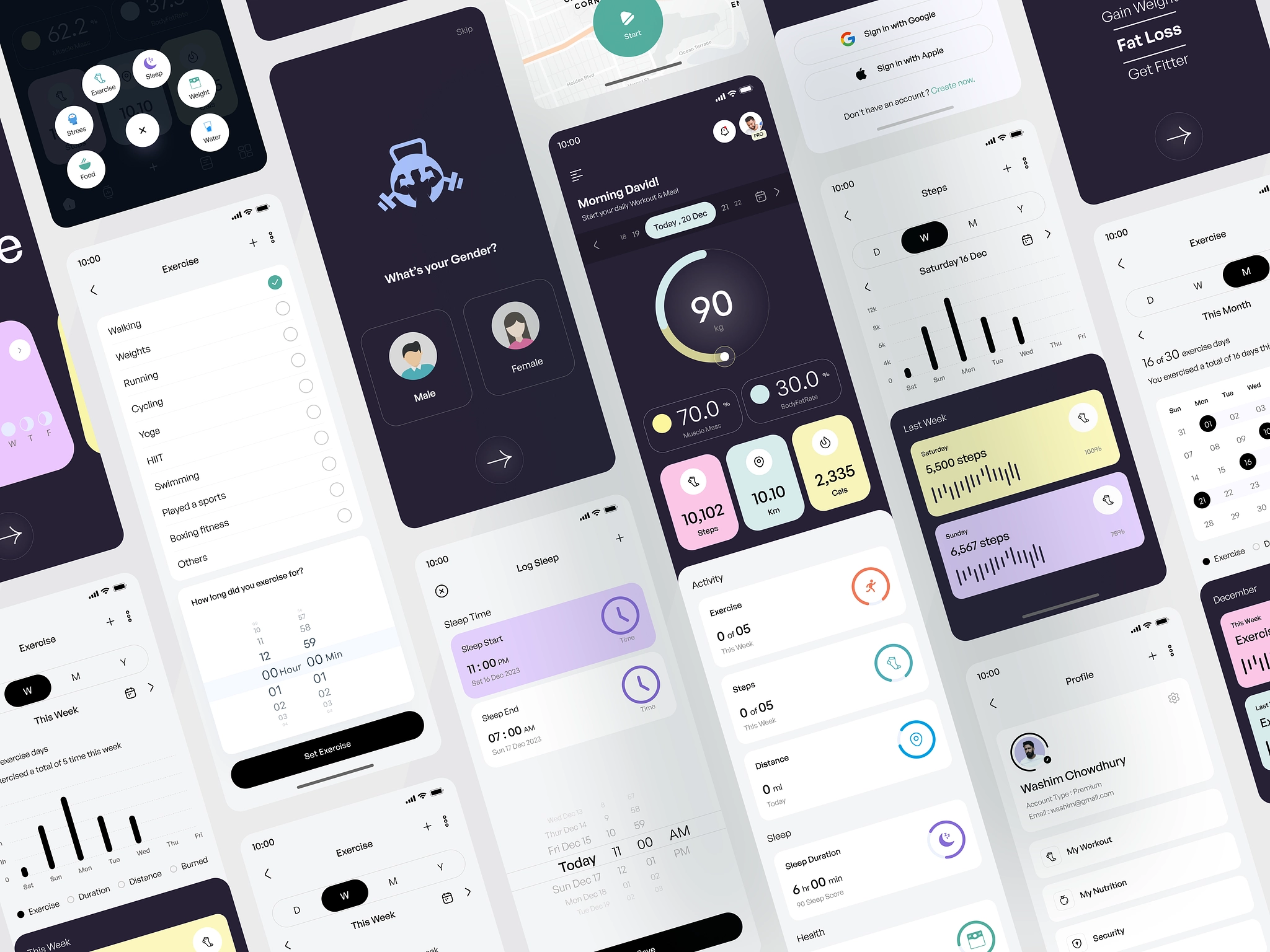 FitTech community Color Palette, Combinations & Schemes | Octet Design Labs