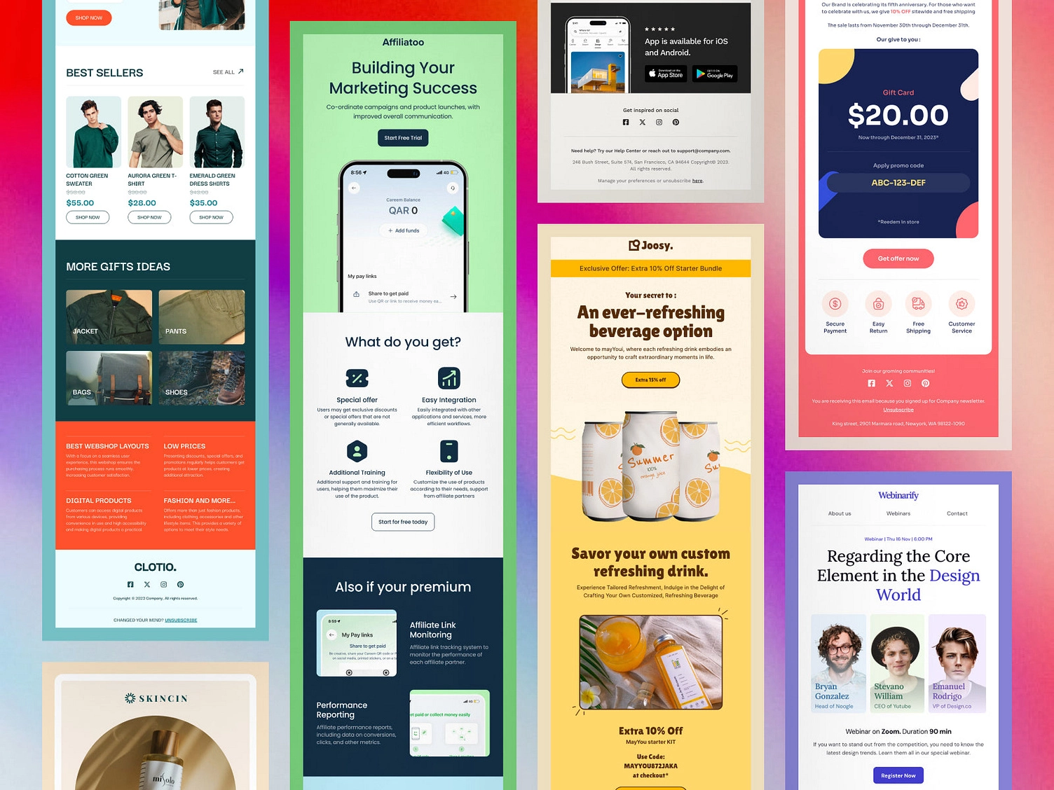 Email marketing Color Palette, Combinations & Schemes | Octet Design Labs