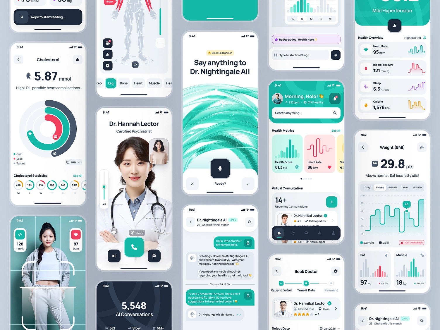 Medical chatbot Color Palette, Combinations & Schemes | Octet Design Labs