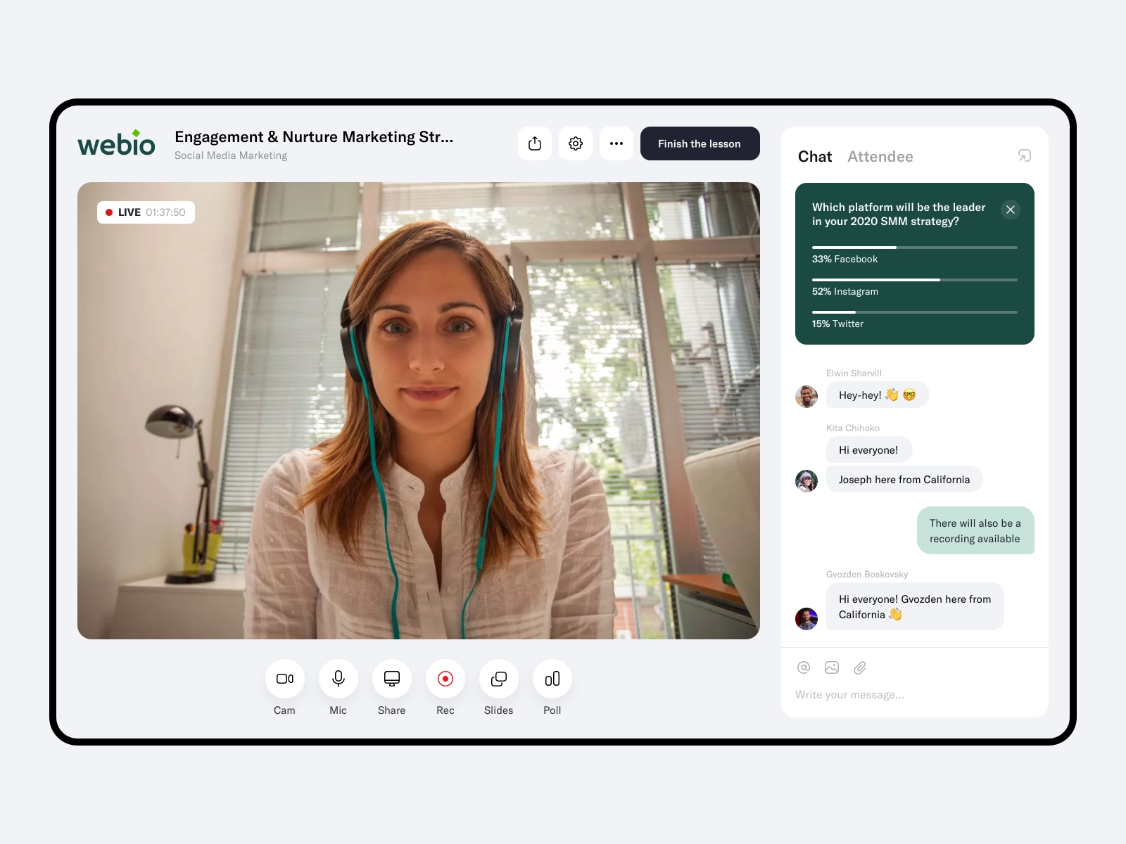 Webinar interfaces Color Palette, Combinations & Schemes | Octet Design ...