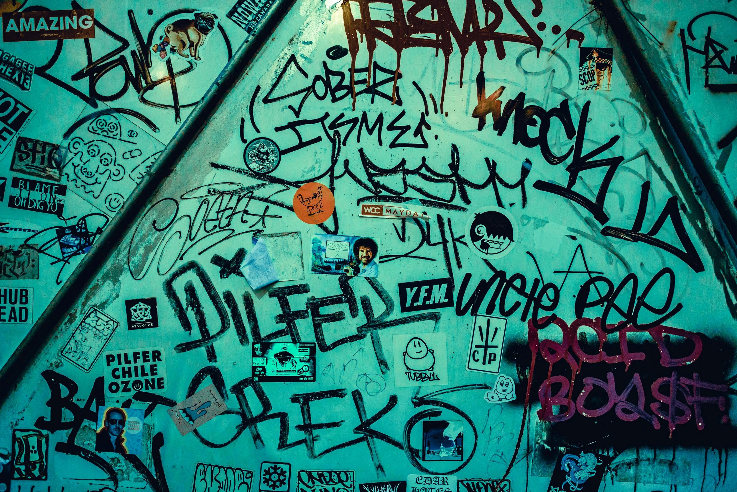 Graffiti-covered urban Color Palette, Combinations & Schemes | Octet ...